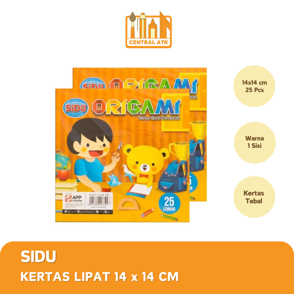 Origami / SIDU COLOR FOLDING PAPER 14x14CM (25 SHEETS) | Shopee Malaysia