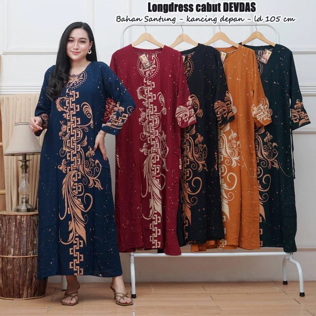 Longdress CABUTAN DEVDAS BUSUI LD 110 BATIK DASTER LONG SLEEVES FRONT ...