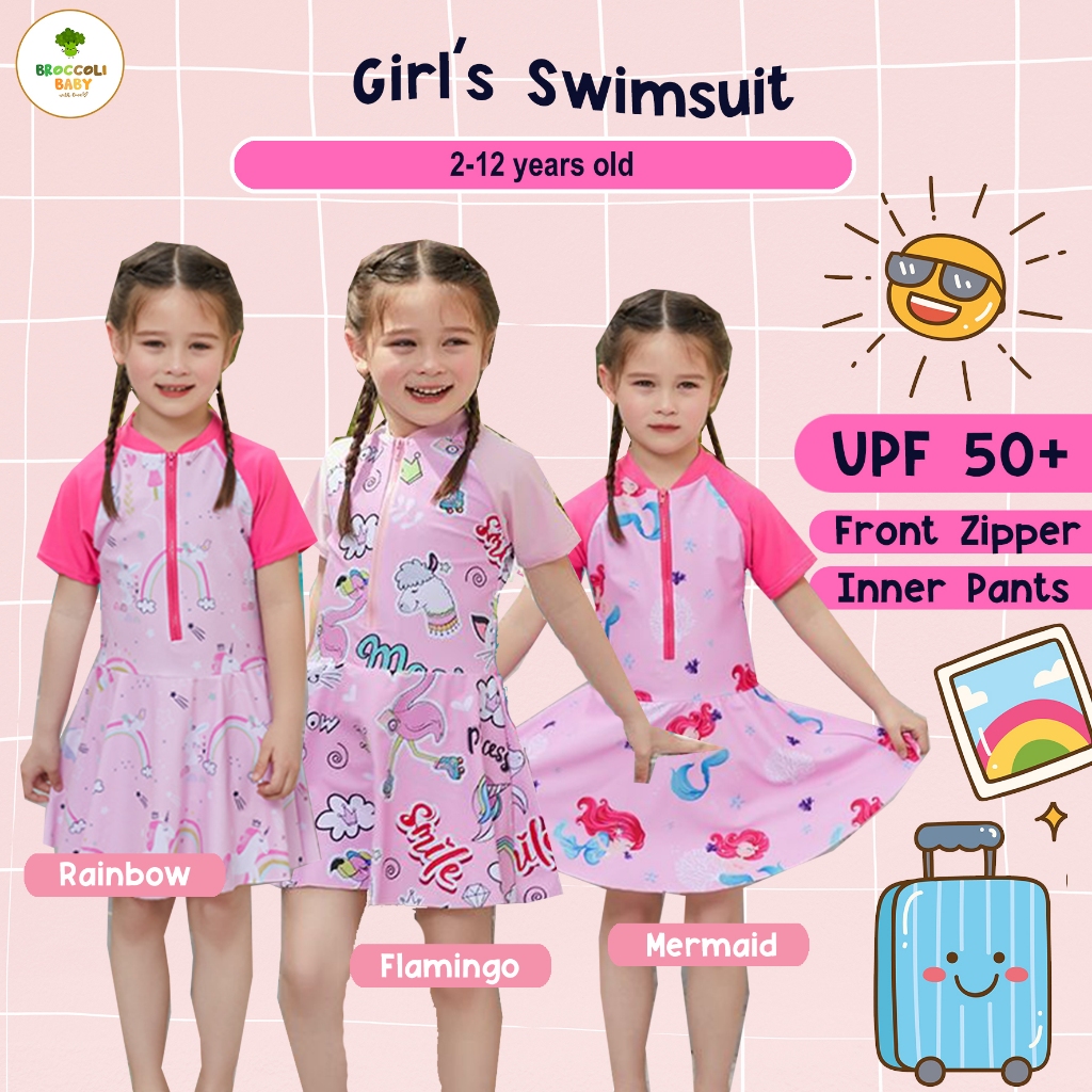 BROCCOLI BABY - Swimming Suit Girls' Swimsuit Princess Overalls Skirt ...