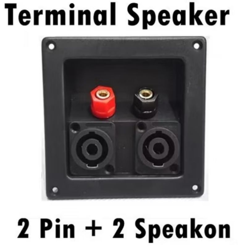 Biding Speaker Terminal Box & 2 Speakon Socket (2 in 1 Terminal) | Shopee Malaysia