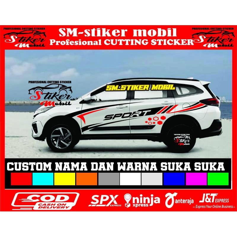 Car sticker rush terios kijang panther avanza xenia innova sticker ...