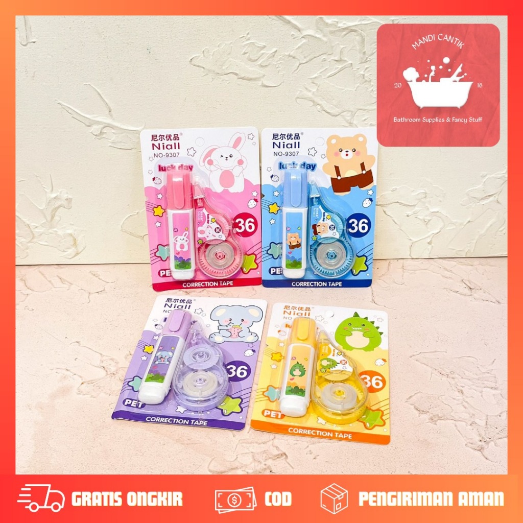 Typex Set Liquid paper pastel color Correction tape 2 in 1 Tip ex Niall ...