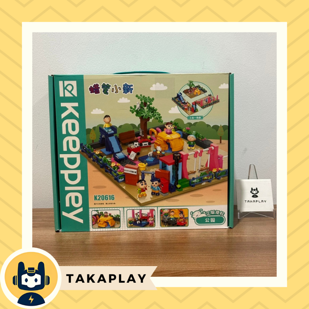 Toys Keeppley Bricks Crayon Shinchan K20616 Park Playground Play Ground ...