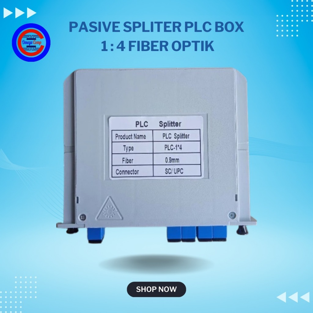 Passive Splitter PLC BOX 1:4 SC UPC Fiber Optic Passive Splitter FO ...