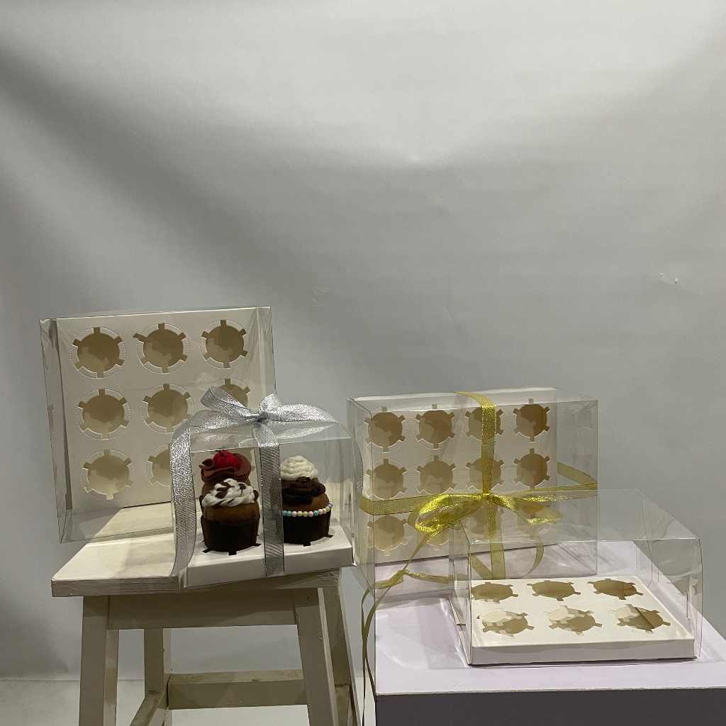 Mika Cupcake Box Mika Pudding Box Mika Muffin Box Plus Ribbon | Shopee ...