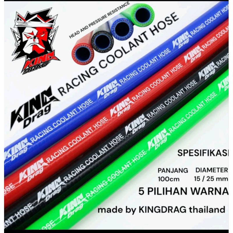 Original RADIATOR HOSE KING DRAG UNIVERSAL MOTORCYCLE NINJA R NINJA RR VIXION READY LENGTH 50CM ...