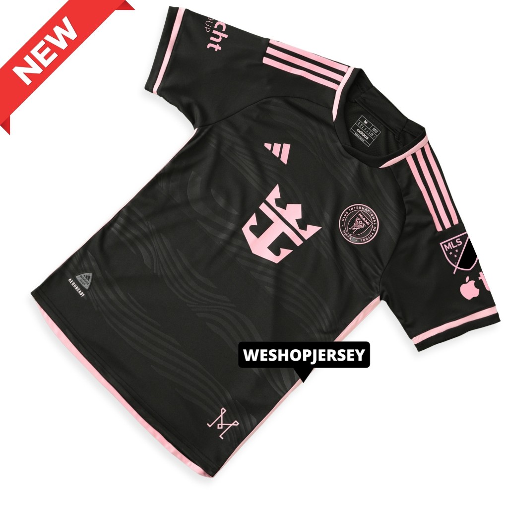 HITAM Player Issue Jersey Inter Miami Black 2024 2025 Intermiami Away ...