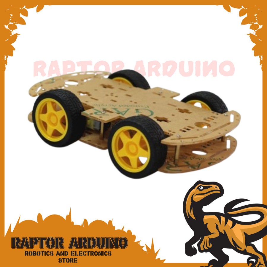 Arduino 4WD Robot Car Chassis Kit Clear Acrylic body frame Case ...