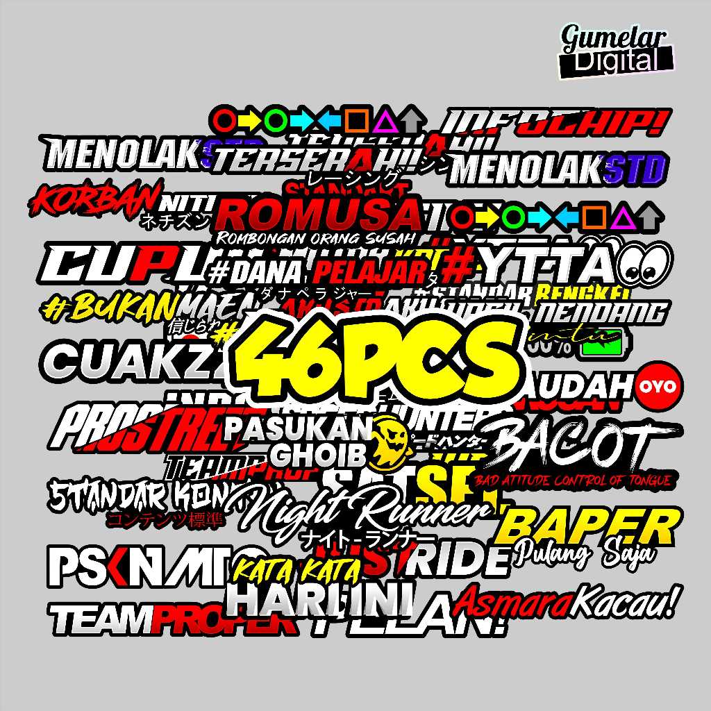 Print CUT STICKERS MOTORCYCLE STICKERS STANDARD MOTORCYCLE RACING ...