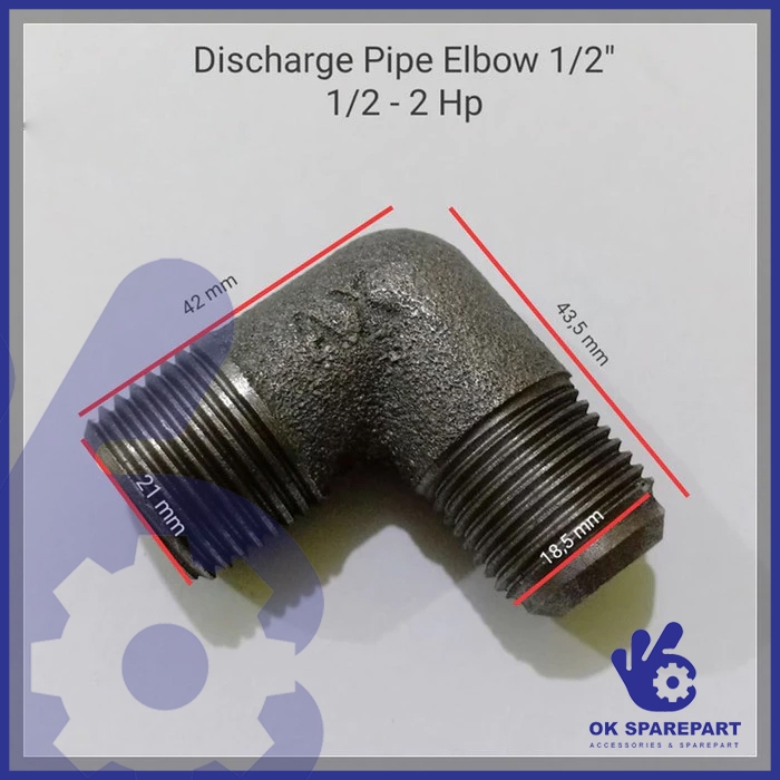 Discharge Pipe Elbow 1/2 Inch Air Compressor 1/2 Hp - 2 Hp | Shopee ...