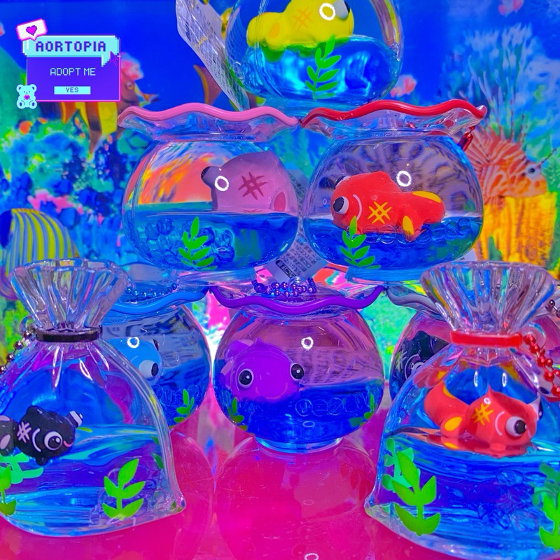 GANTUNGAN Aquarium KEYCHAIN FISHBOWL KEYCHA GOLDFISH KEYCHAIN FISH ...