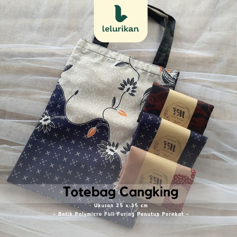 Cangking Totebag Batik Bag 25 x 35 cm Full Batik Many Furing Layer ...