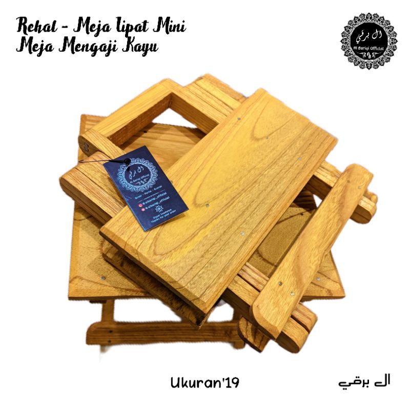 KAYU LOKAL Folding Table / Folding Rehal / Dampar Koran / Koran Table ...