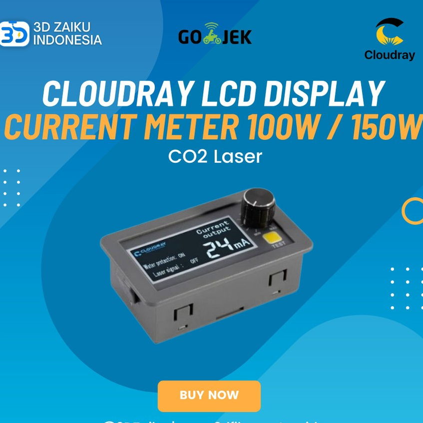 Original CloudRay LCD Display Current Meter for 100W and 150W CO2 Laser Power Supply | Shopee ...