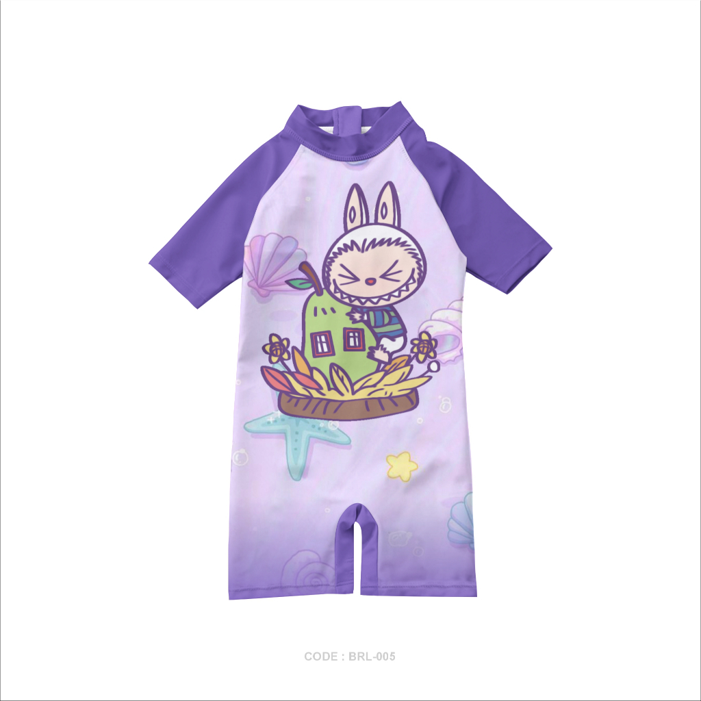 Latest Labubu Pattern Girls' Swimsuits | Shopee Malaysia