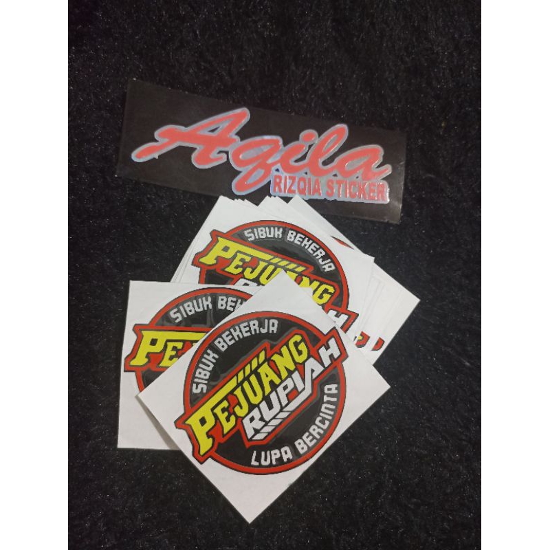 Rupiah Fighter sticker cutting sticker Size 8x8cm | Shopee Malaysia