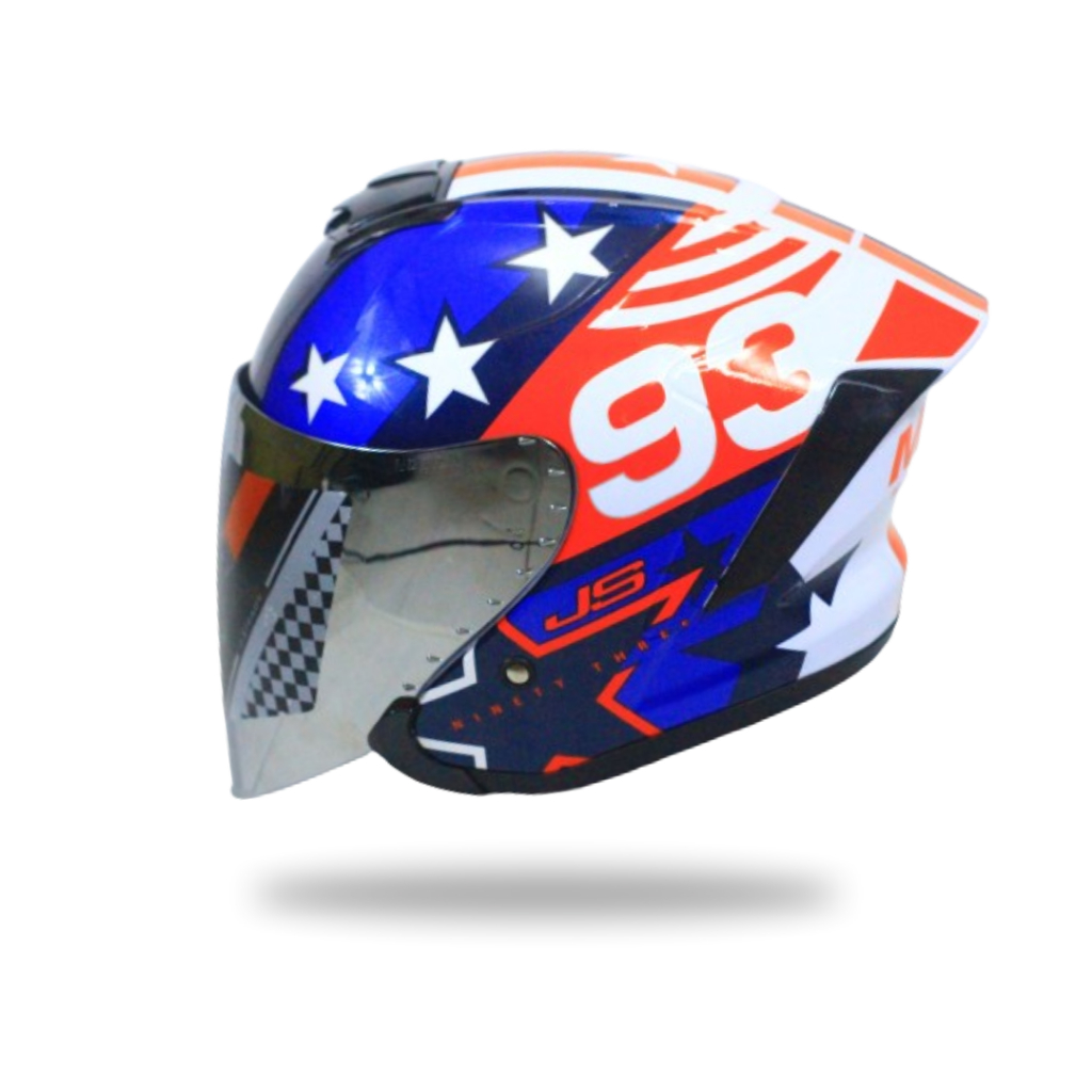 Helmet JS ARMOR MARC MARQUEZ Motif Handsome Package Original SNI ...
