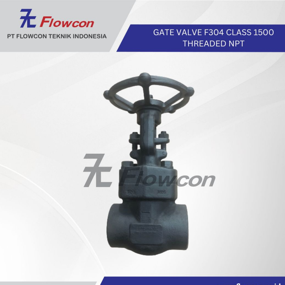 Gate VALVE CLASS 1500 THREED NPT SIZE 1/2" - 1-1/2" FLOWCON | Shopee ...