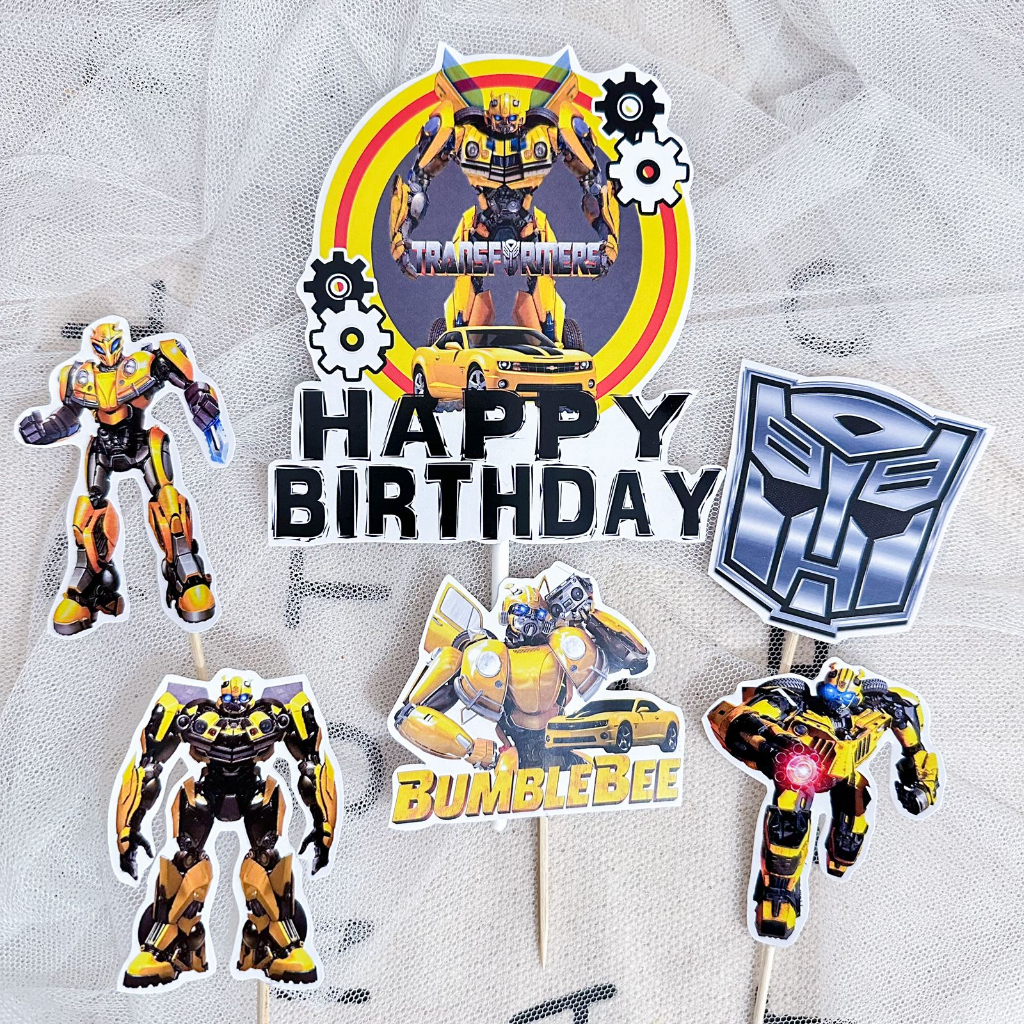 Bj - Bumblebee Optimus Transformer Mini Birthday Cake Topper/Birthday ...