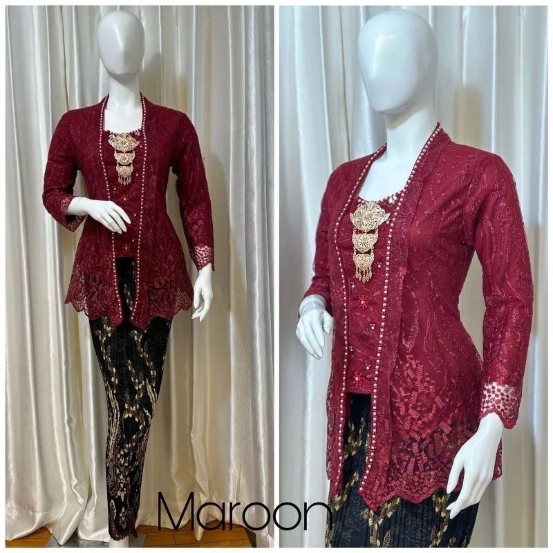 Kebaya Kutu New Sequin Blouse/Tunic Kebaya/Brocade Tunic/Modern Kebaya ...