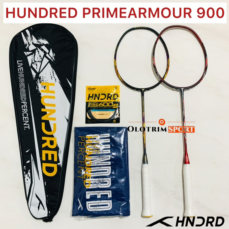 Badminton Racket HUNDRED PRIMEARMOUR 900 32LBS ATTACK HDRD Prime Armor ...