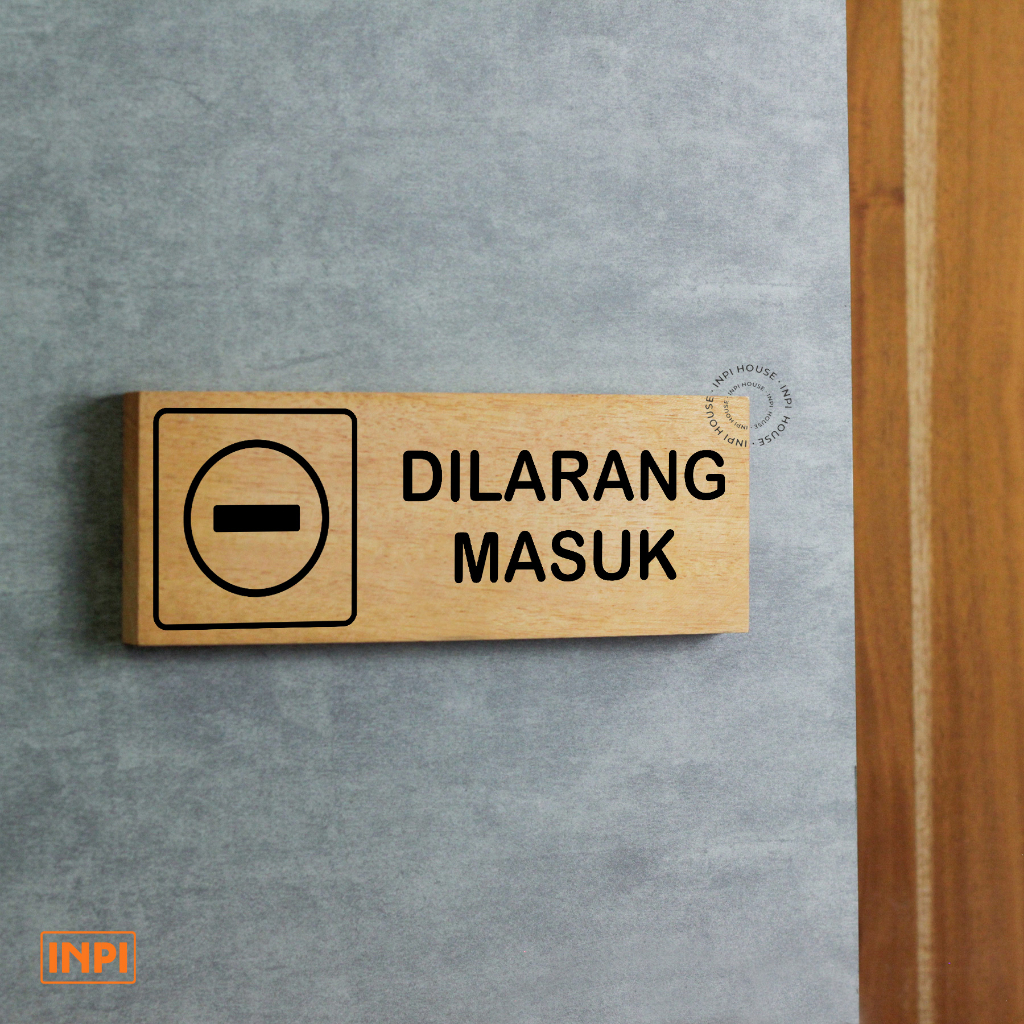 No entry sign system - wall sign - no entry - no entry sign | Shopee ...