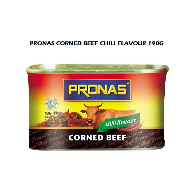 Pronas CORNED BEEF CHILI FLAVOR CANNED 198G | Shopee Malaysia