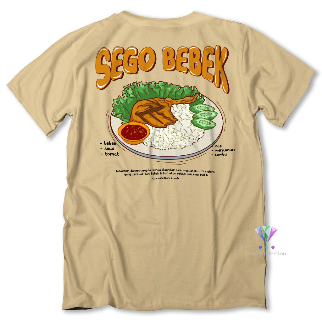 Kaos SEGO Duck Indonesia Local Food Series - Indonesian Culinary Food ... Kaos SEGO Duck Indonesia Local Food Series - Indonesian Culinary Food ...