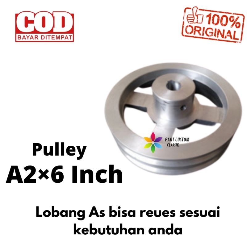 POLI Pulley pully Pulley Pulley Poly polly Aluminum 6 iNCH JALUR A2 ...