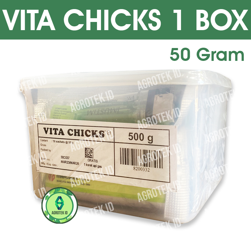 Vita Chicks 50 Grams 1 Box Contains 10 Sachets of Chicken Vitamins ...