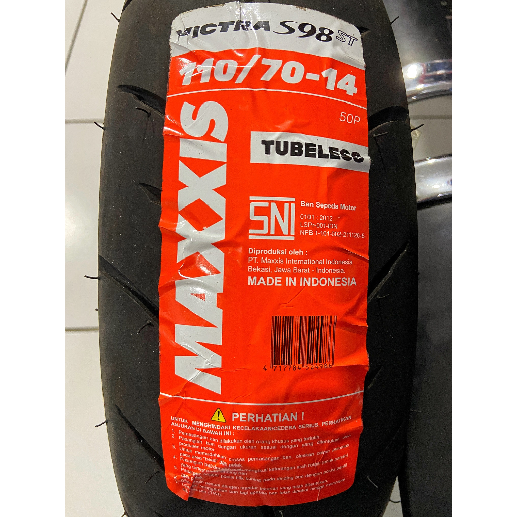 Vario / Aerox MAXXIS VICTRA S98 ST 110/70-14 Tubeless Motorcycle Tires ...