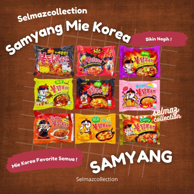 Samyang halal samyang noodles original samyang carbonara samyang cheese ...
