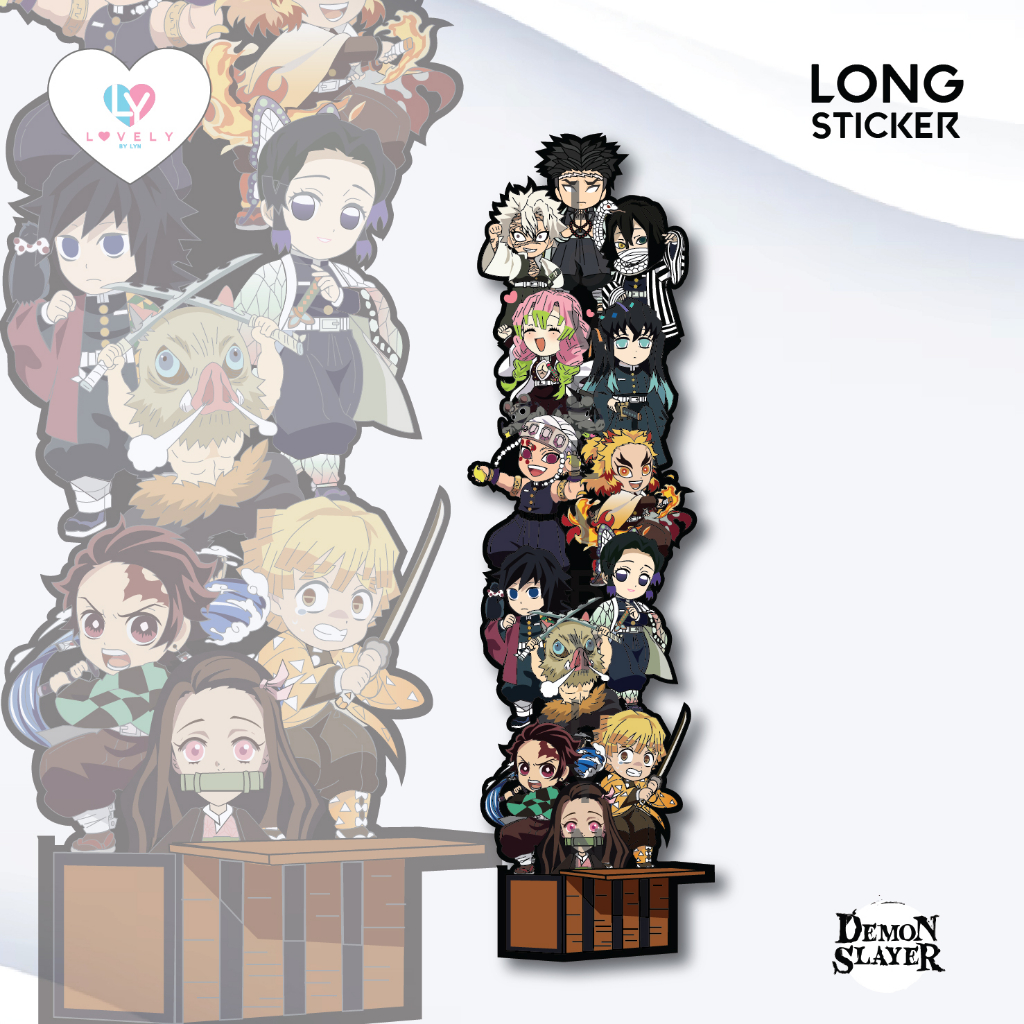 Long Sticker Demon Slayer Hashira Diecut | Shopee Malaysia