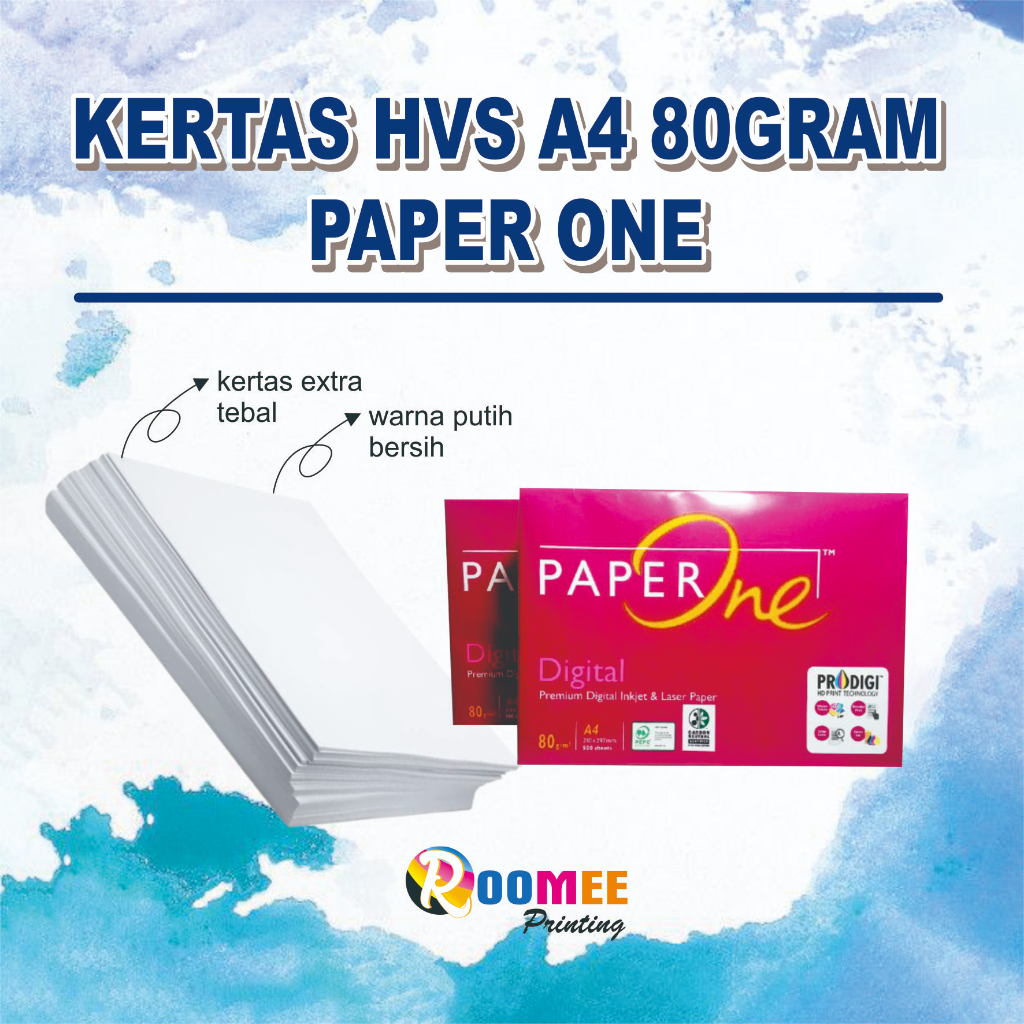 Hvs A4 PAPER 80 Grams PAPER ONE 1 Ream (500 Sheets) | Shopee Malaysia