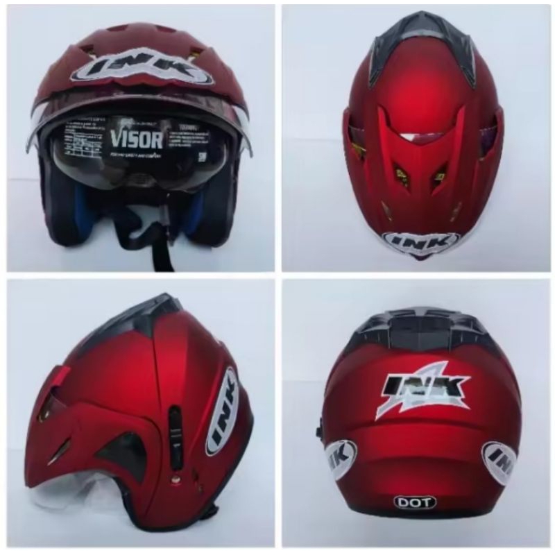 Helmet INK DOUBLE VISOR DOUBLE Glass DOUBLE ORIGINAL FNK Brand New With ...