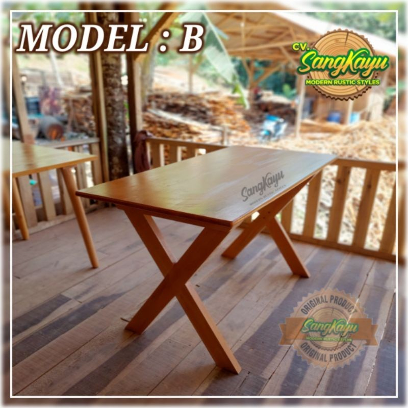 KAYU Minimalist Wooden table Work table Study table gaming table Wooden ...