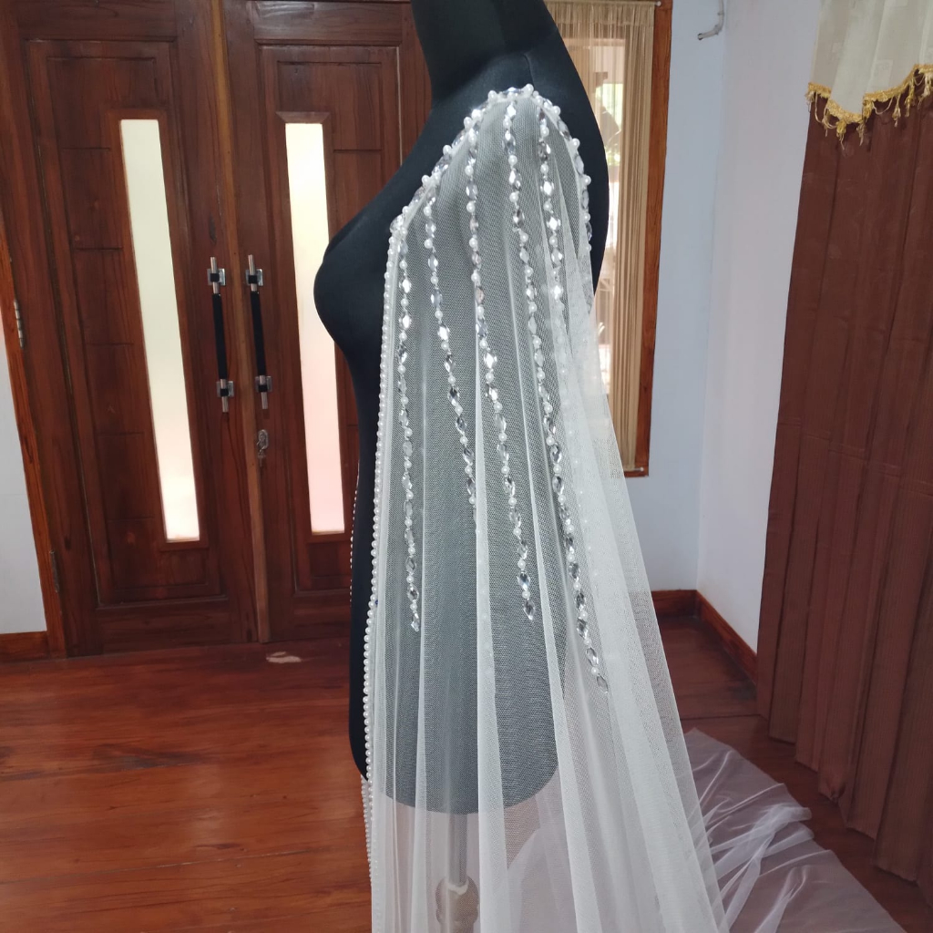 PUTIH Clean White Bridal Robe/slayer Robe/Wedding Dress Robe/Dress Robe ...