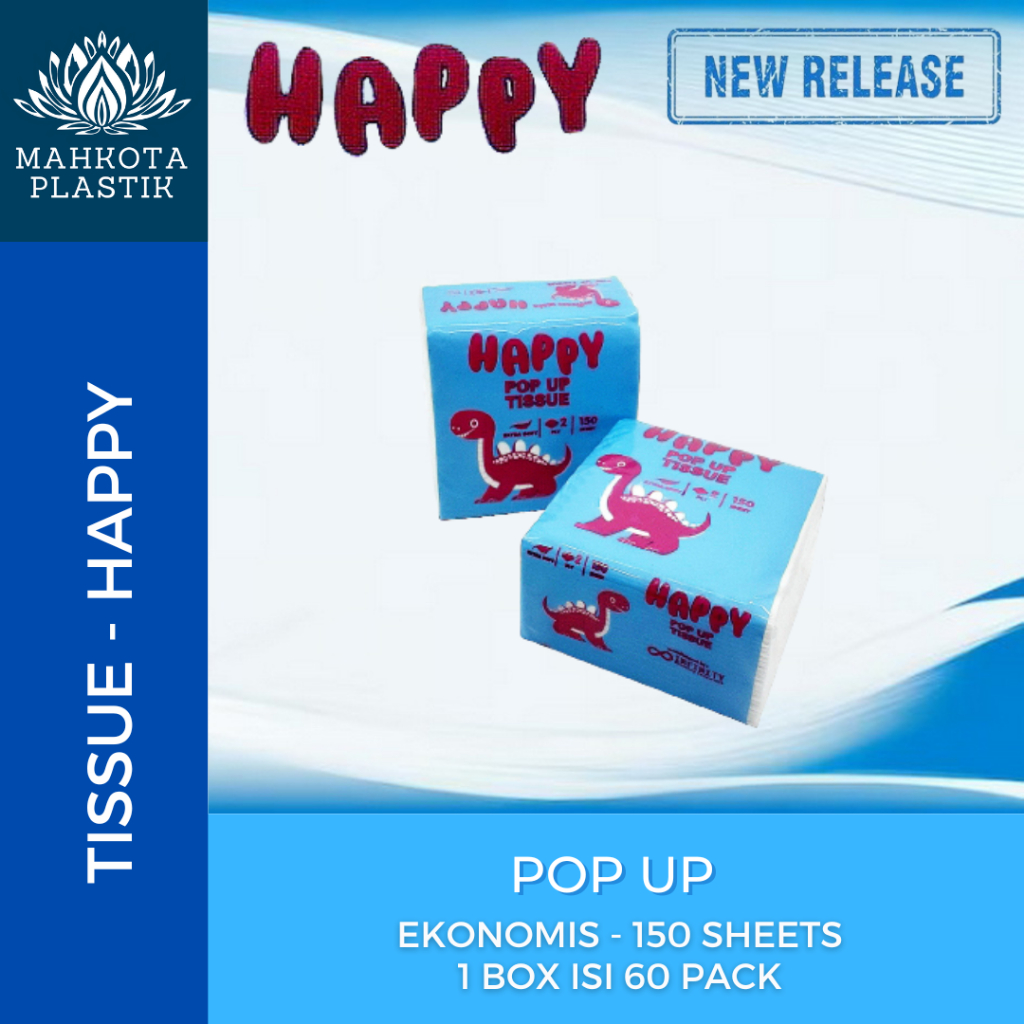 Economic HAPPY POP UP TISSUE 150 SHEETS (PER PACK) | Shopee Malaysia
