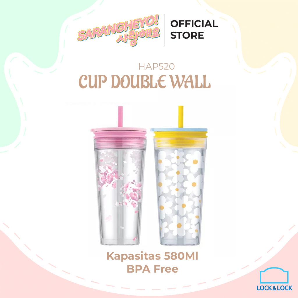 Locknlock Tumbler Cold Drink Bottle Exclusive Bucket Double Wall Cold ...