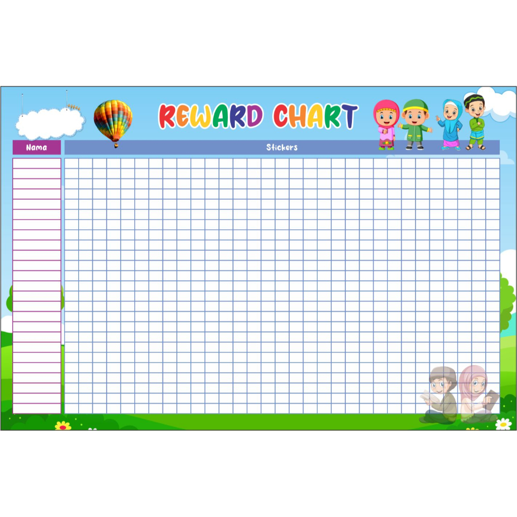 Free Custom Reward Chart Banners Free Design | Shopee Malaysia