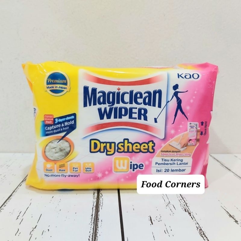 Magiclean Wiper Dry Sheet 20's / Magiclean Dry Wipes contains 20 ...