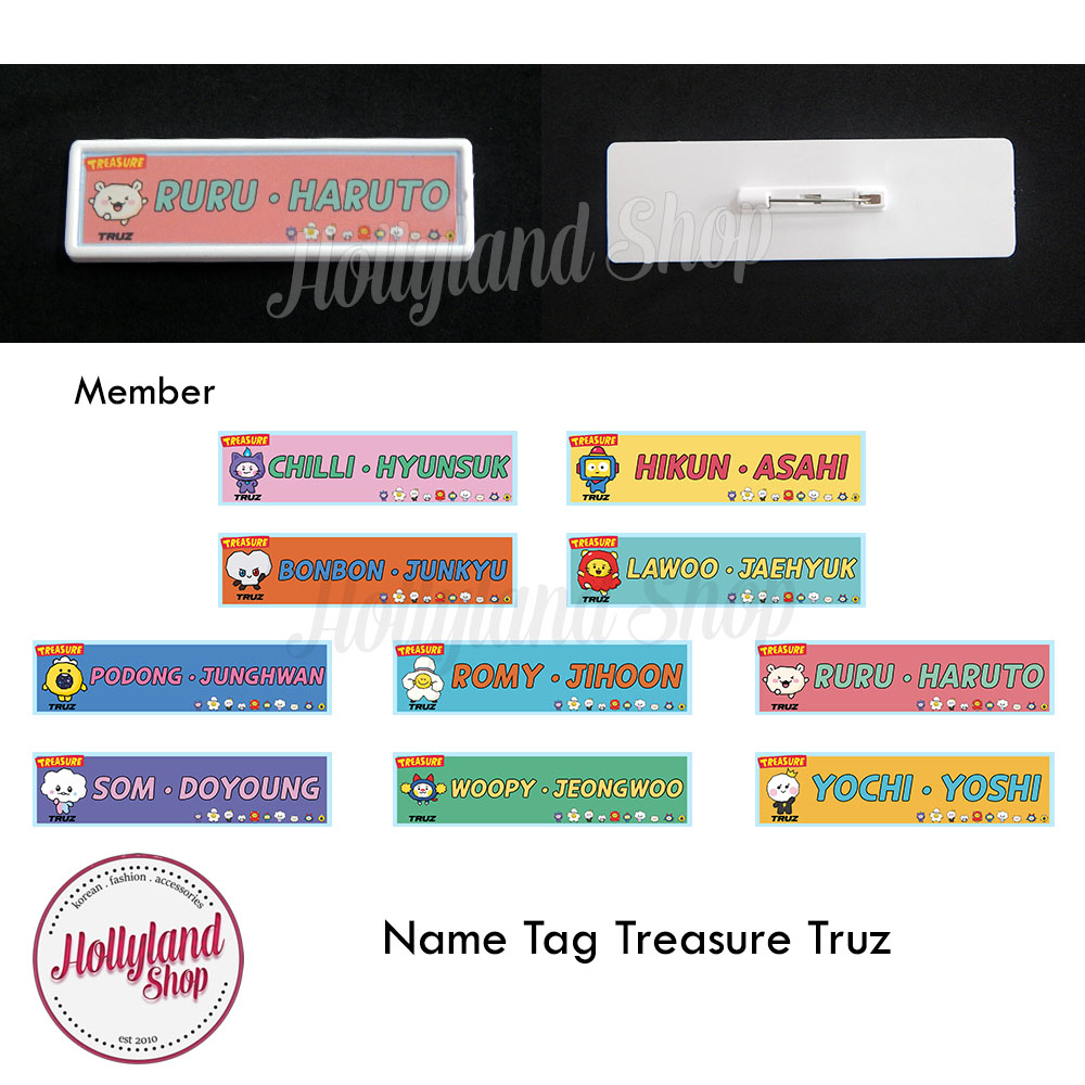 Name Tag Treasure truz Chest Nameplate (2pcs) | Shopee Malaysia