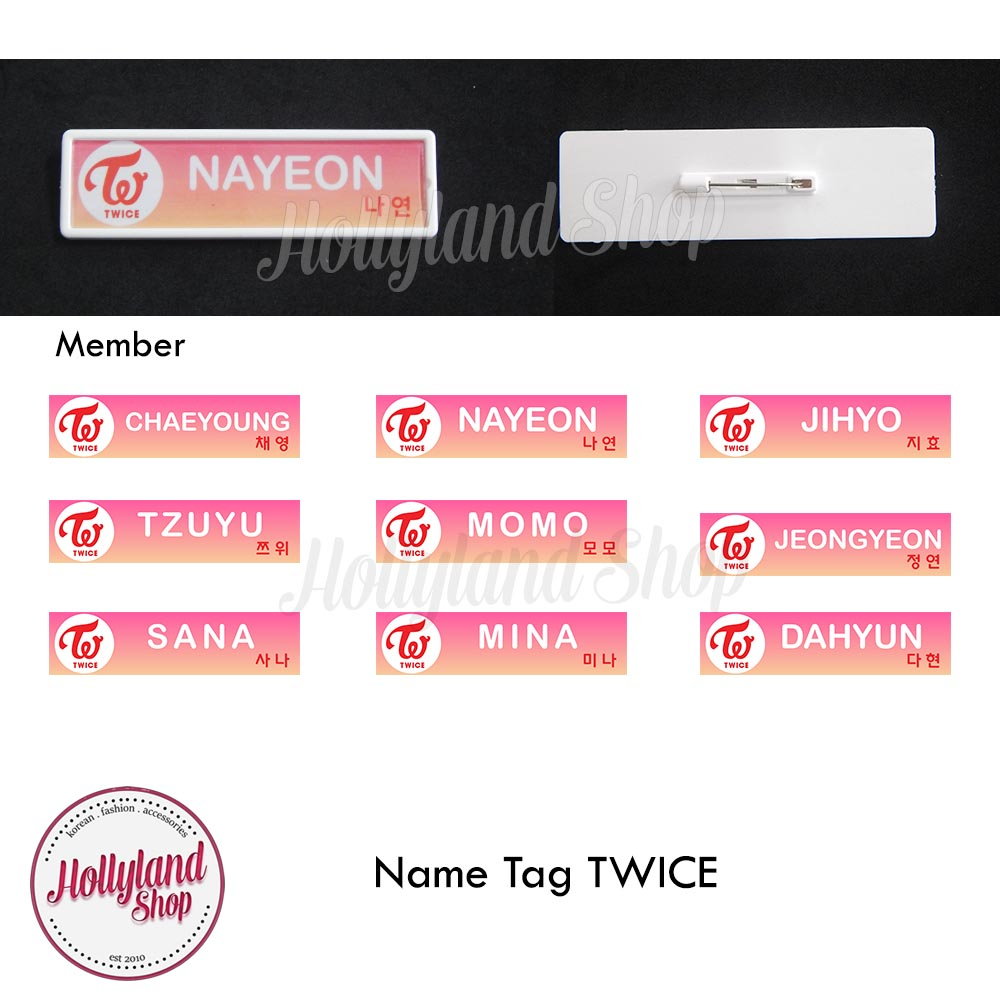 Twice Chest Name Tags (2pcs) | Shopee Malaysia
