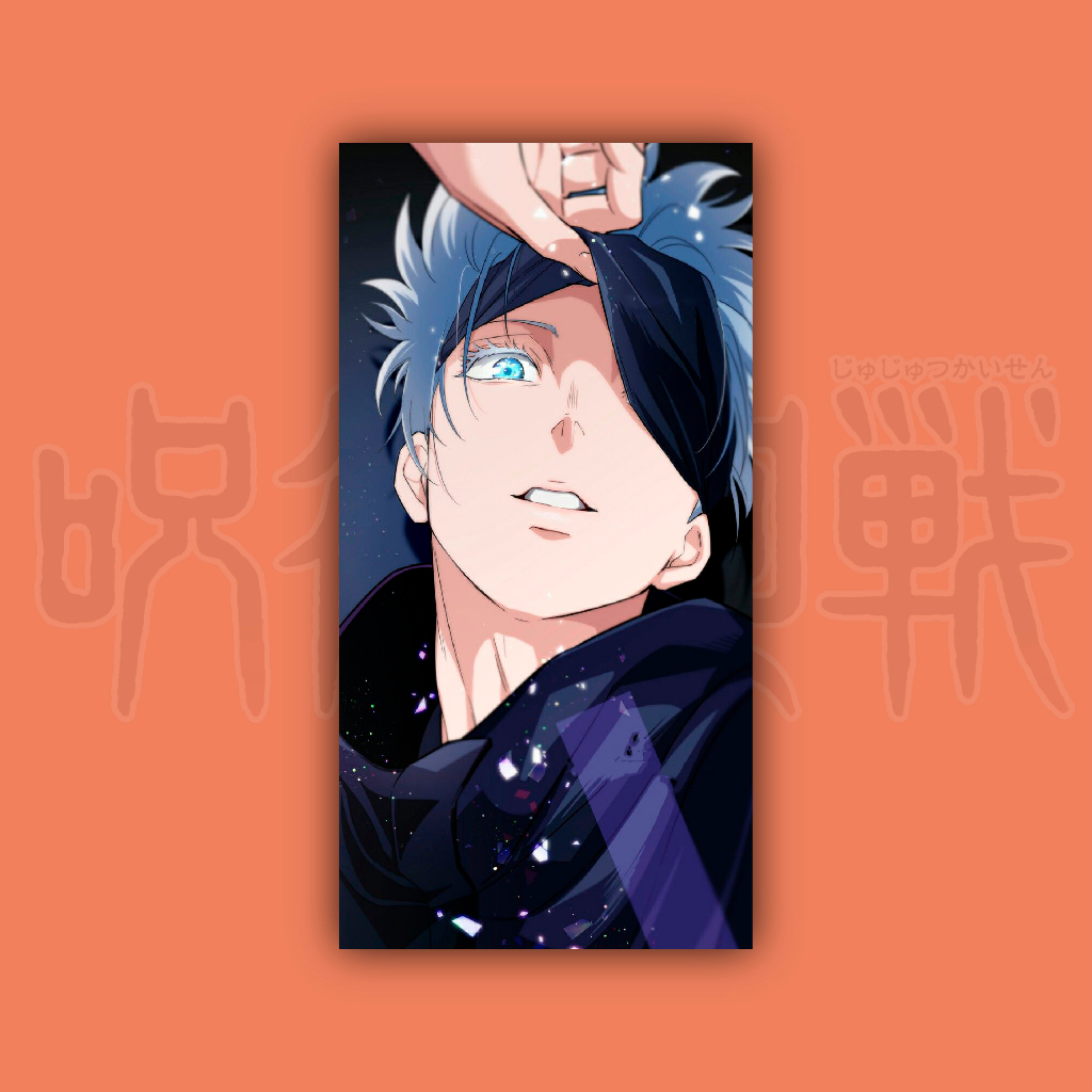 HIASAN DINDING KAYU Gojo Satoru Anime Jujutsu Kaisen Poster Wooden Wall ...