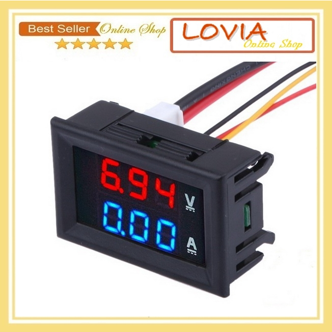 Digital Display Volt Ampere Meter Voltage And Current Meter Max 100VDC ...