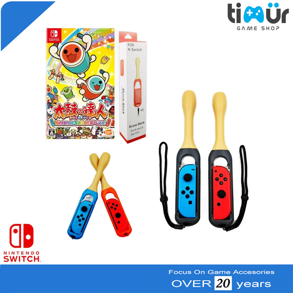 Drum Stick Joy-Con JoyCon Grips Taiko No Tatsujin Nintendo Switch OLED ...