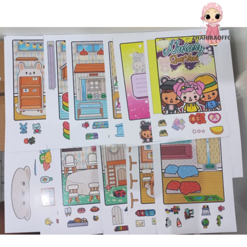 TOCA BOCA LIFE WORLD/TOCA BOCA NURSERY/QUIET BOOK/BUSY BOOK PAPER DOLLS ...