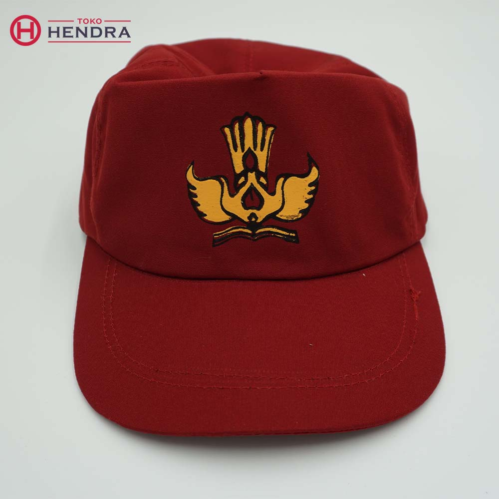 MERAH Plain Red SD Hat Logo Screen Printing (Size) | Shopee Malaysia