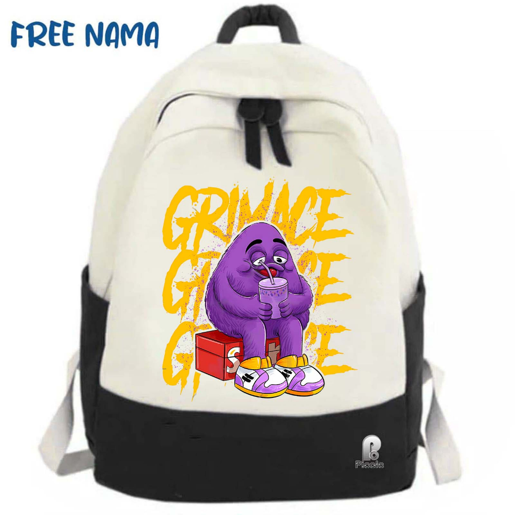 Grimace SHAKE UNISEX School BACKPACK BACKPACK (FREE Name) | Shopee Malaysia
