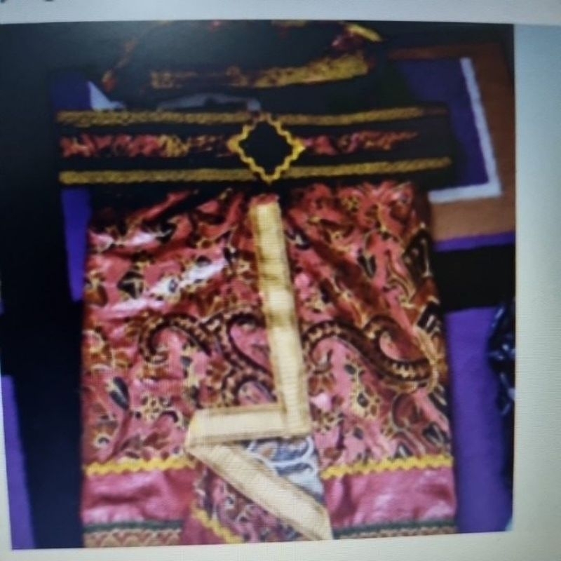 MERAH Songket Art silat Full Block Fabric Art silat songket Art pencak ...